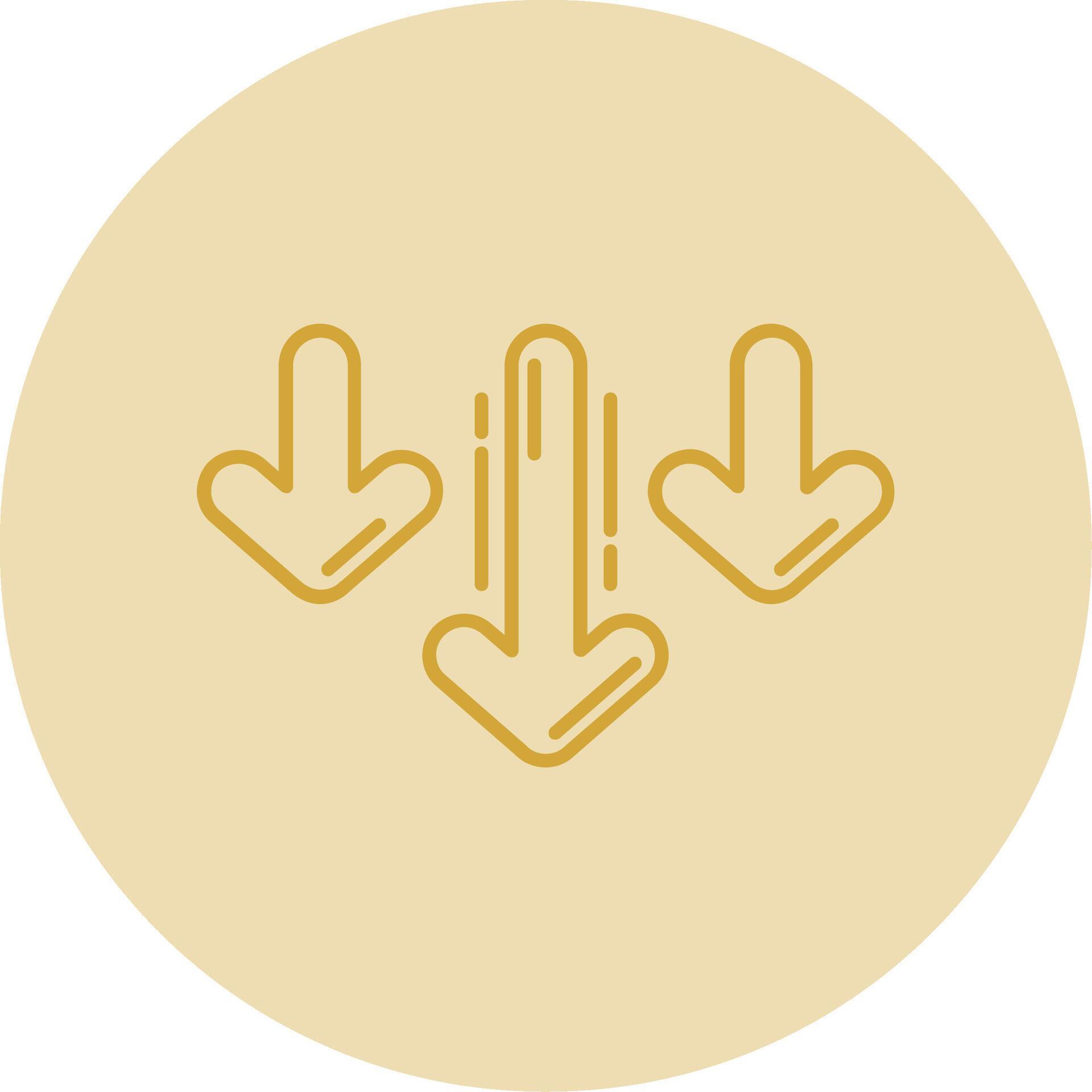 Decrease Line Yellow Circle Icon 41655962 Vector Art at Vecteezy