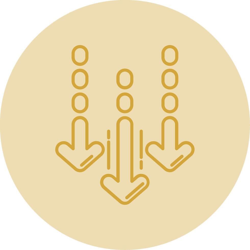 Decrease Line Yellow Circle Icon 41655982 Vector Art at Vecteezy