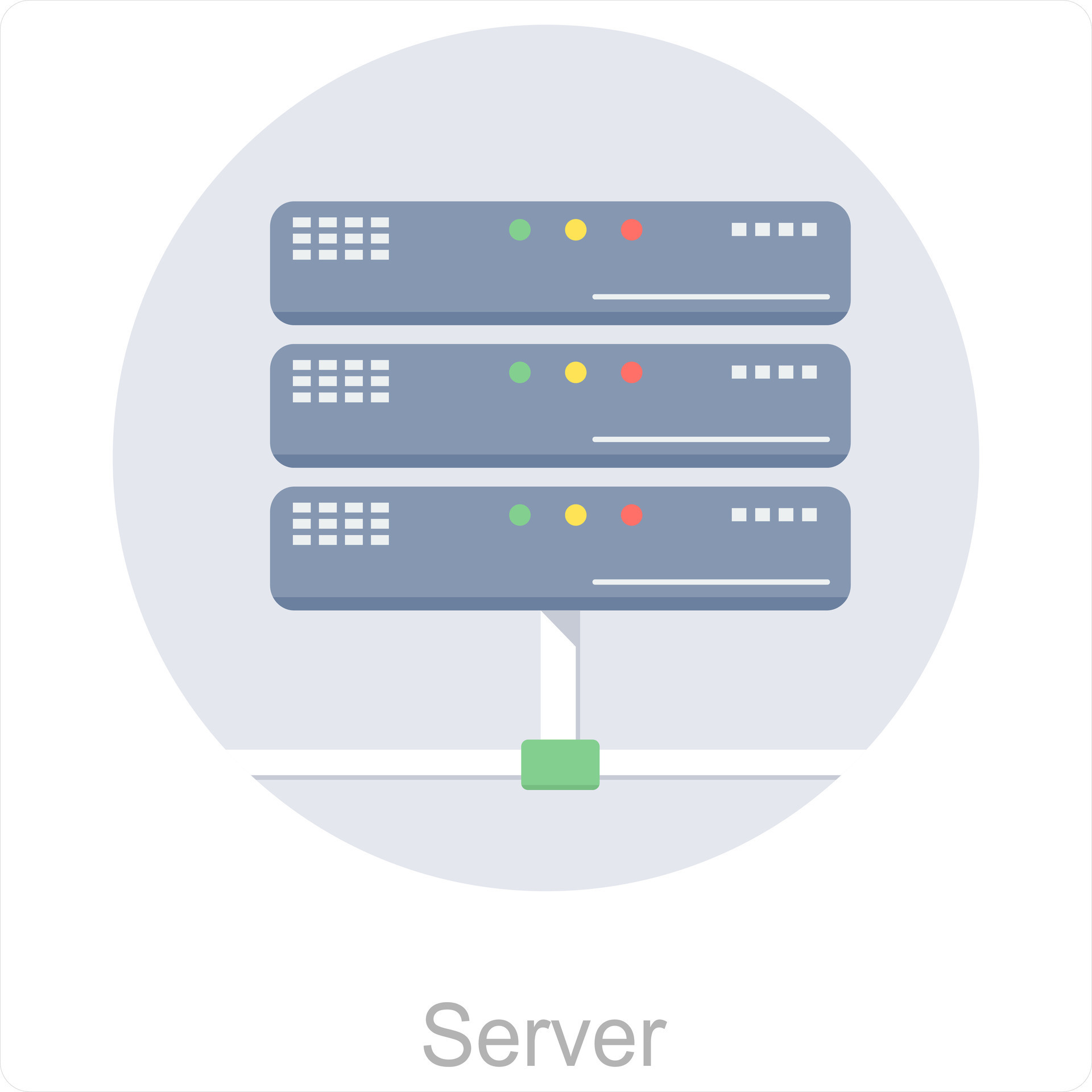 Server and database icon concept 41657040 Vector Art at Vecteezy