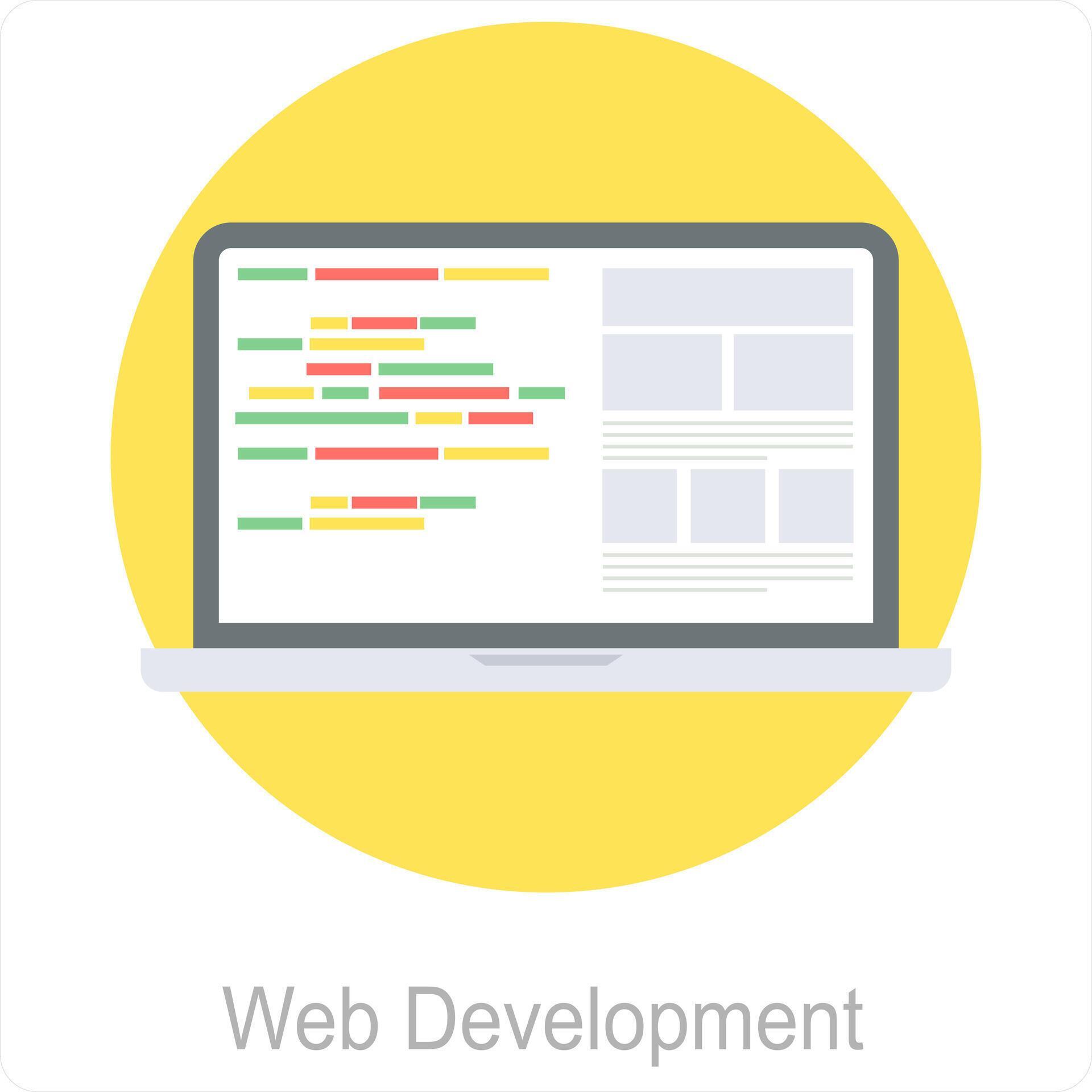 Web Development and code icon concept 41657731 Vector Art at Vecteezy