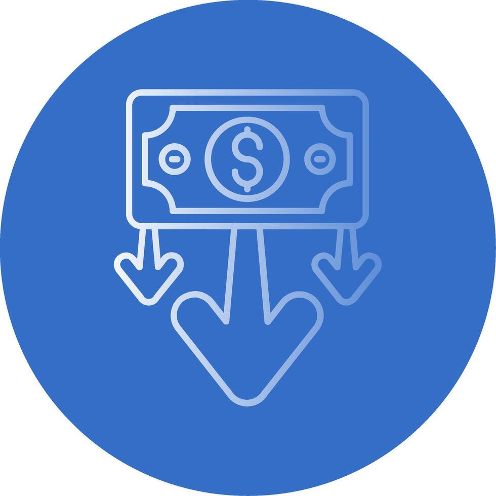 Decrease Gradient Line Circle Icon 41662844 Vector Art at Vecteezy