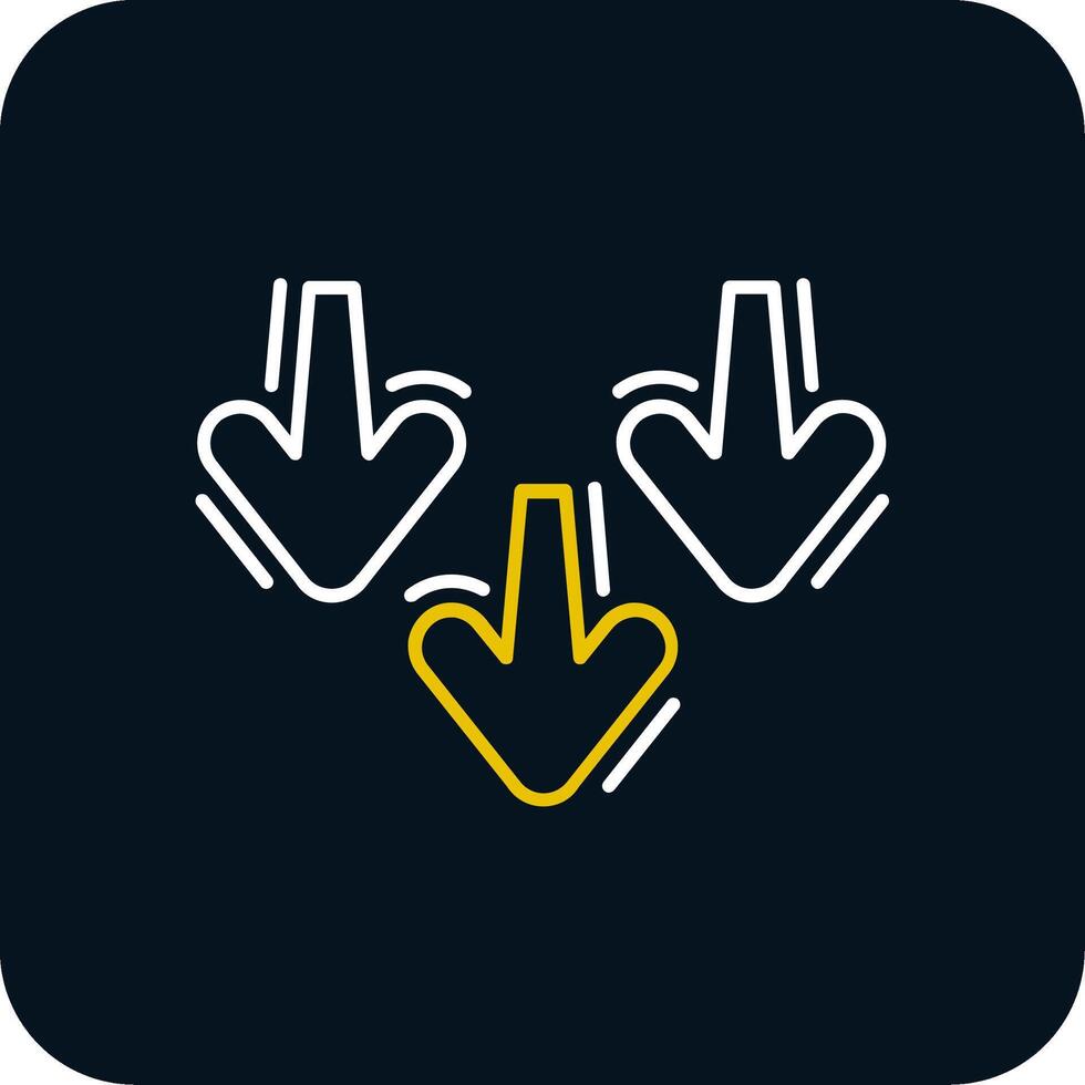 Decrease Line Yellow White Icon 41665693 Vector Art at Vecteezy