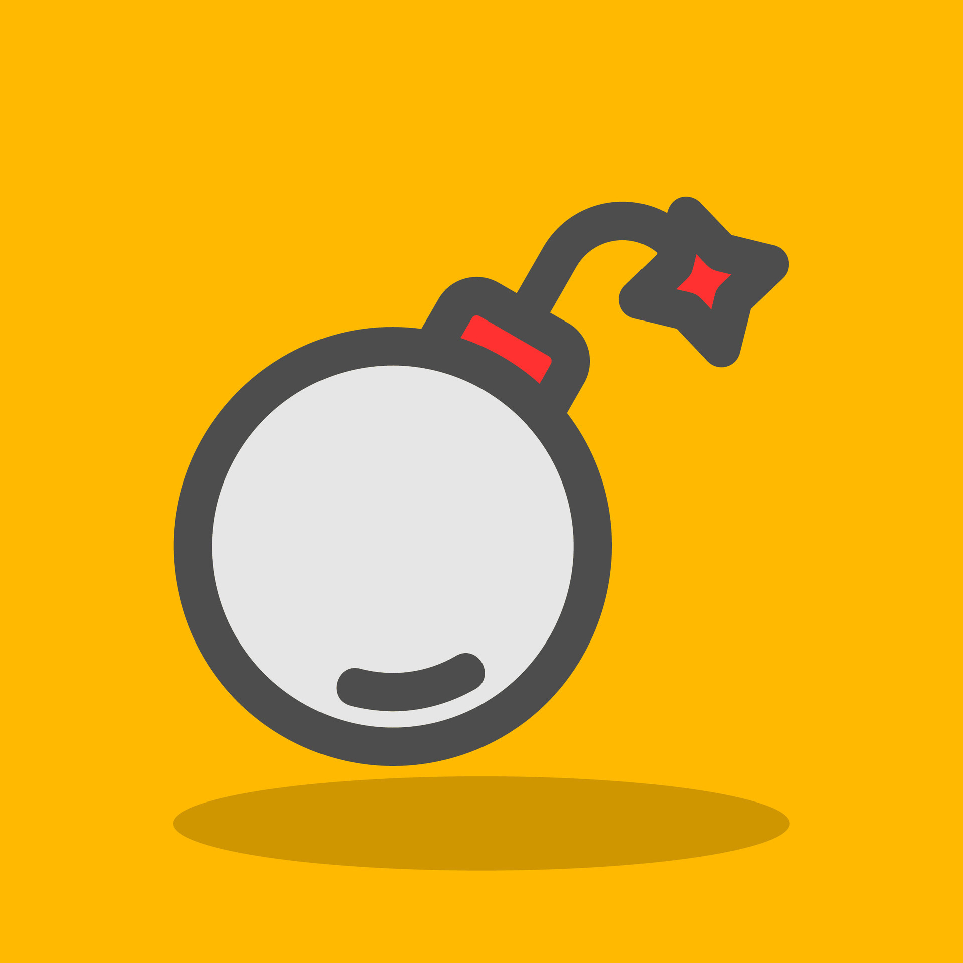 Bomb Filled Shadow Icon 41667173 Vector Art at Vecteezy