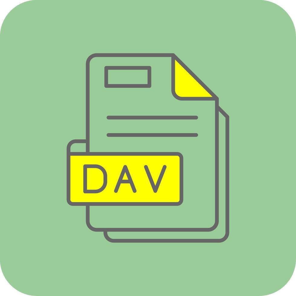 Dav Filled Yellow Icon 41667290 Vector Art at Vecteezy