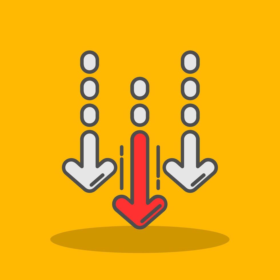 Decrease Filled Shadow Icon 41668145 Vector Art at Vecteezy
