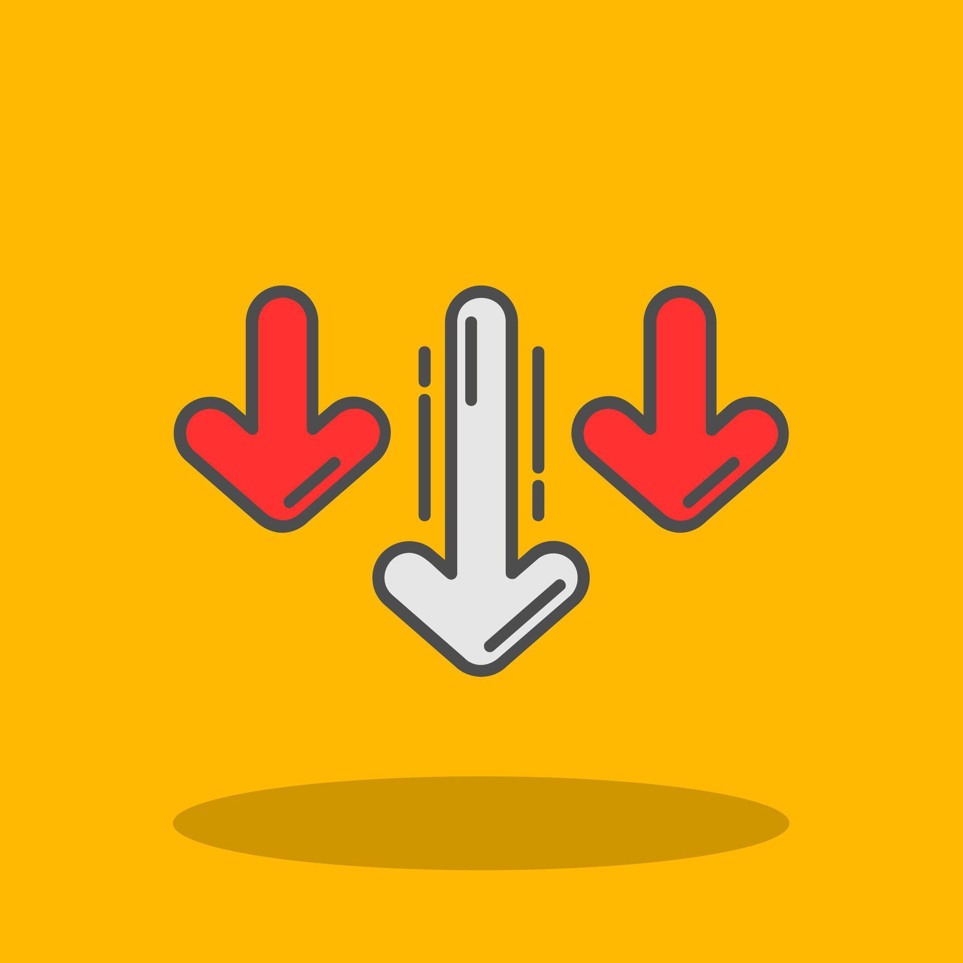 Decrease Filled Shadow Icon 41668191 Vector Art at Vecteezy