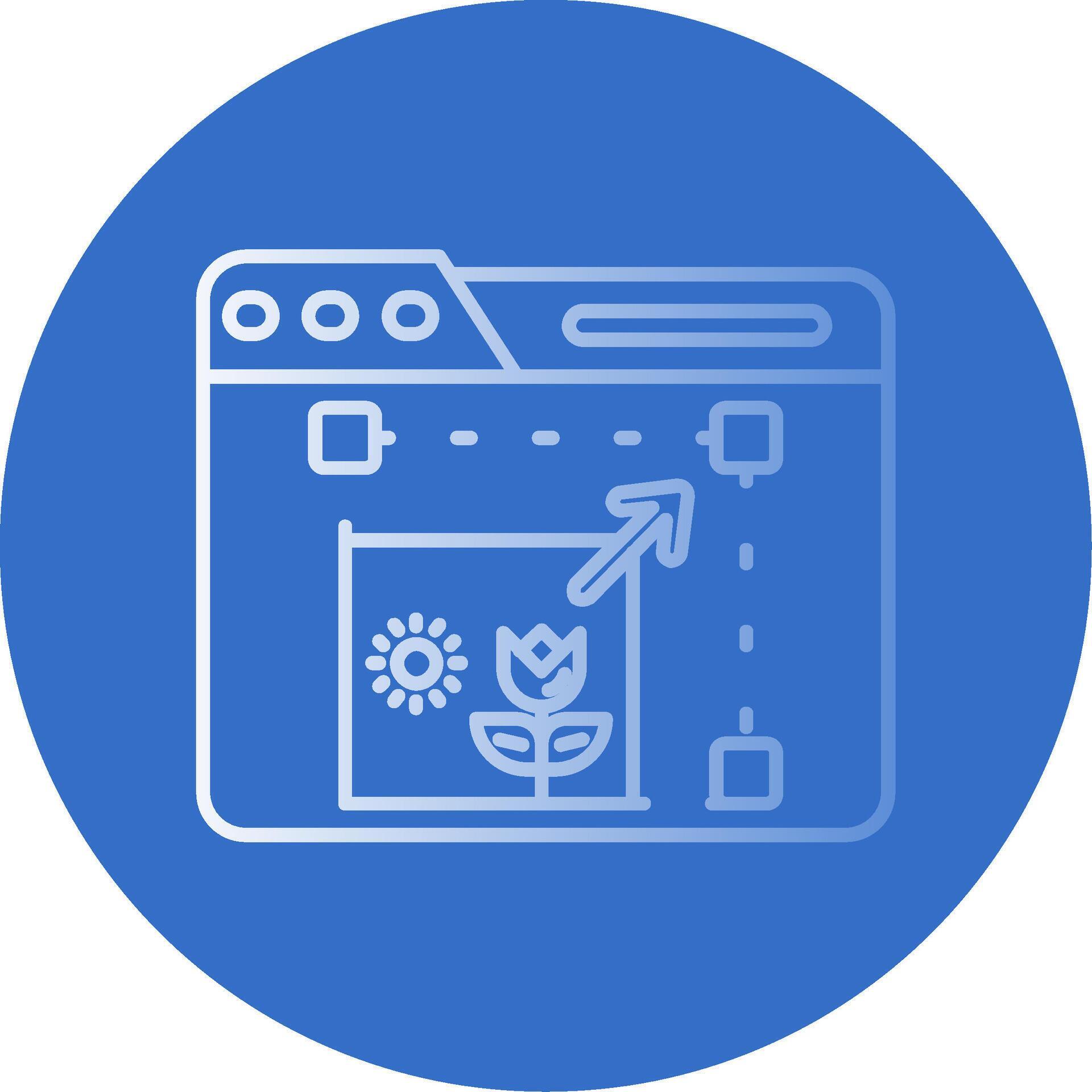 Resize Gradient Line Circle Icon 41670700 Vector Art At Vecteezy