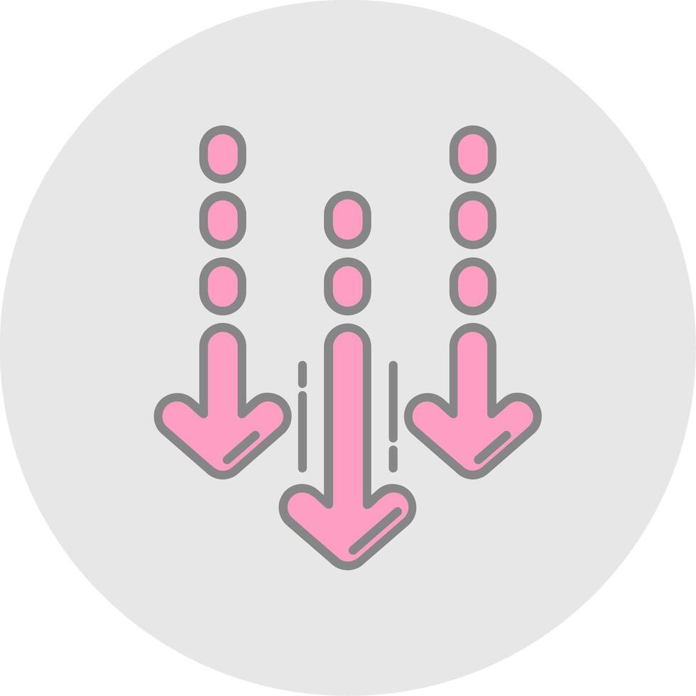 Decrease Line Filled Light Circle Icon 41671618 Vector Art at Vecteezy