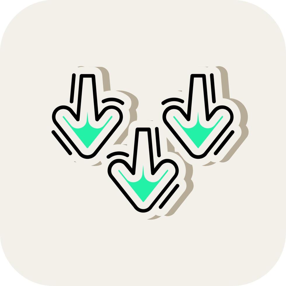 Decrease Line Filled White Shadow Icon 41674013 Vector Art at Vecteezy