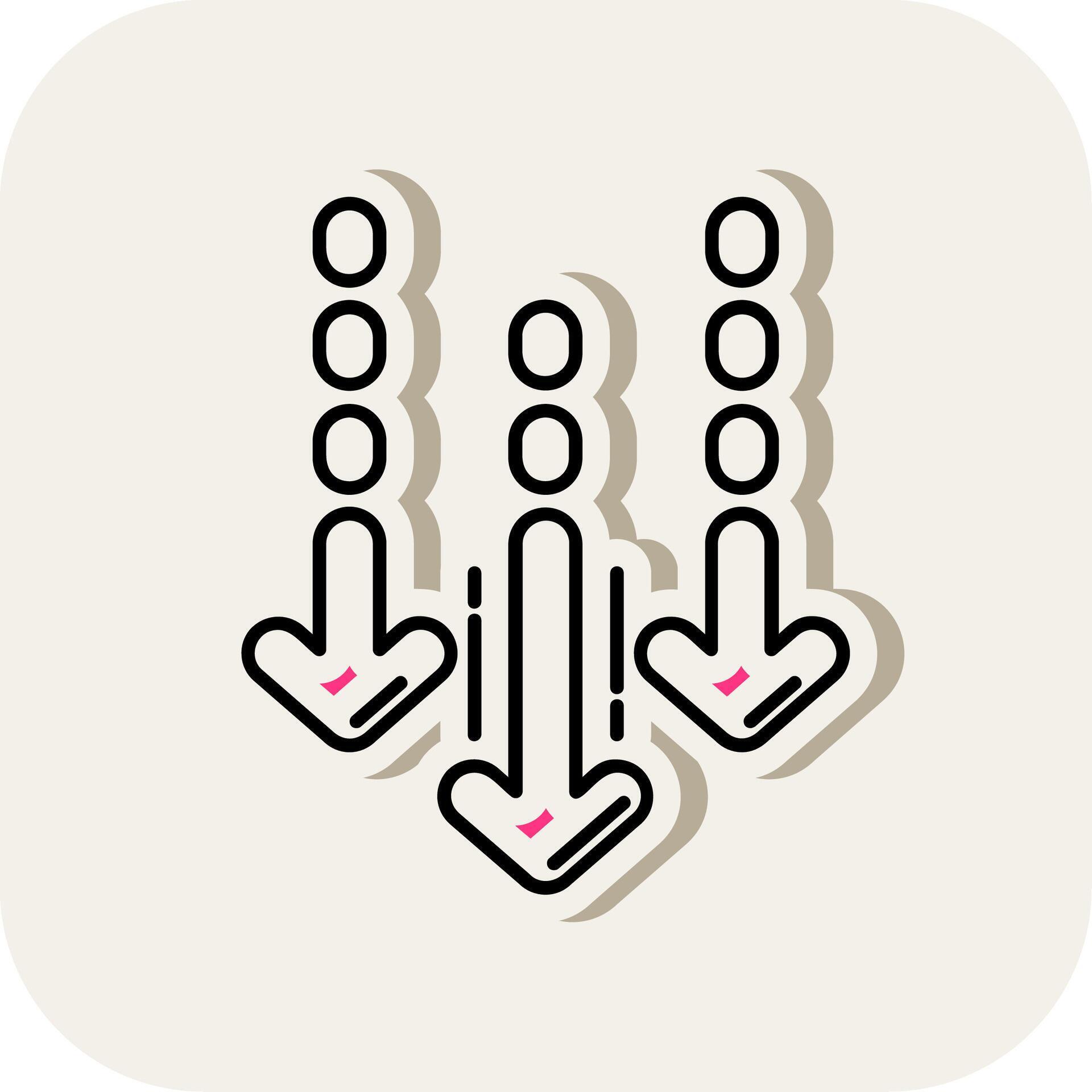 Decrease Line Filled White Shadow Icon 41674083 Vector Art at Vecteezy