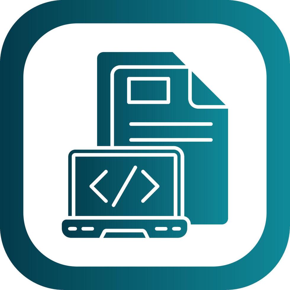 Coding Glyph Gradient Round Corner Icon 41676777 Vector Art at Vecteezy