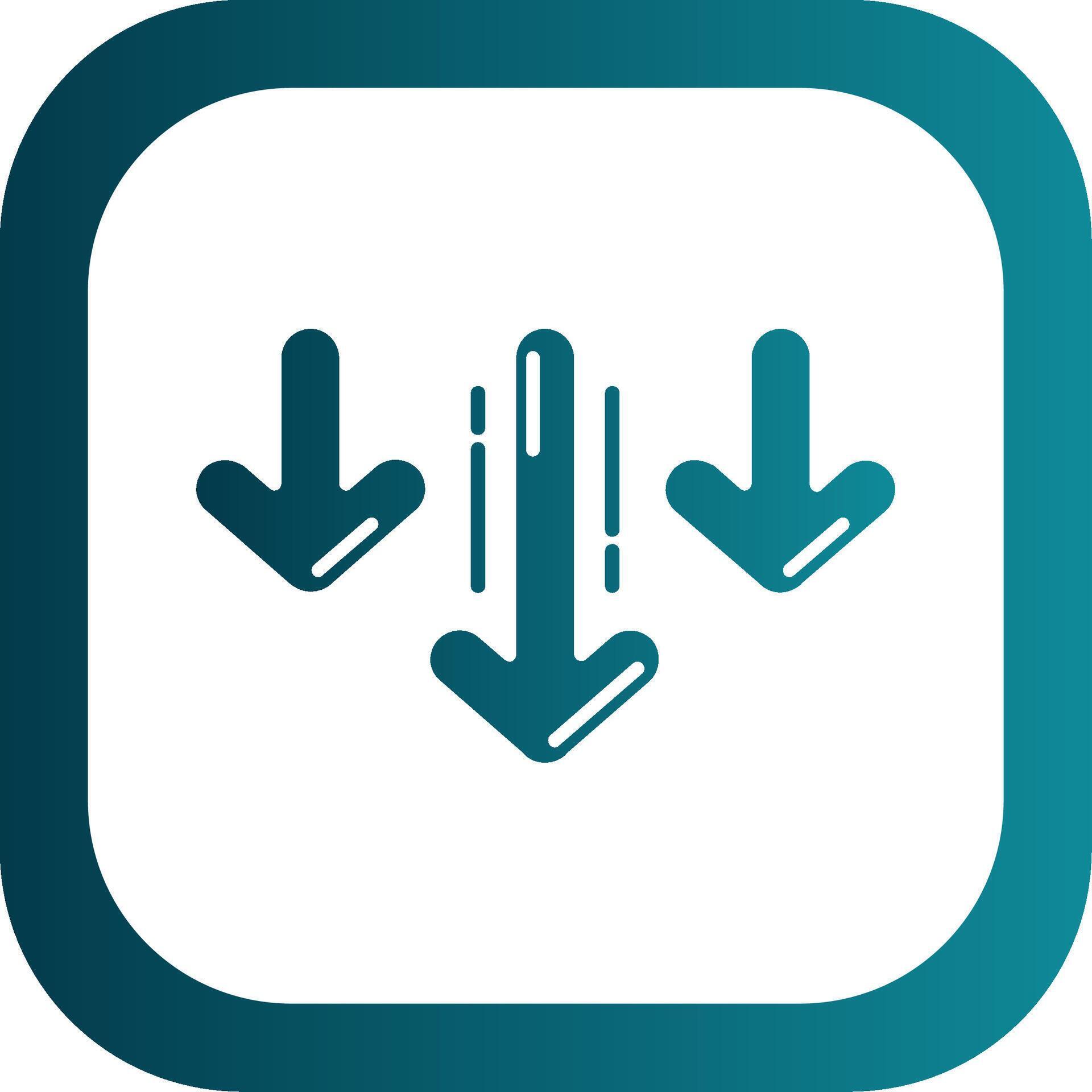 Decrease Glyph Gradient Round Corner Icon 41677878 Vector Art at Vecteezy