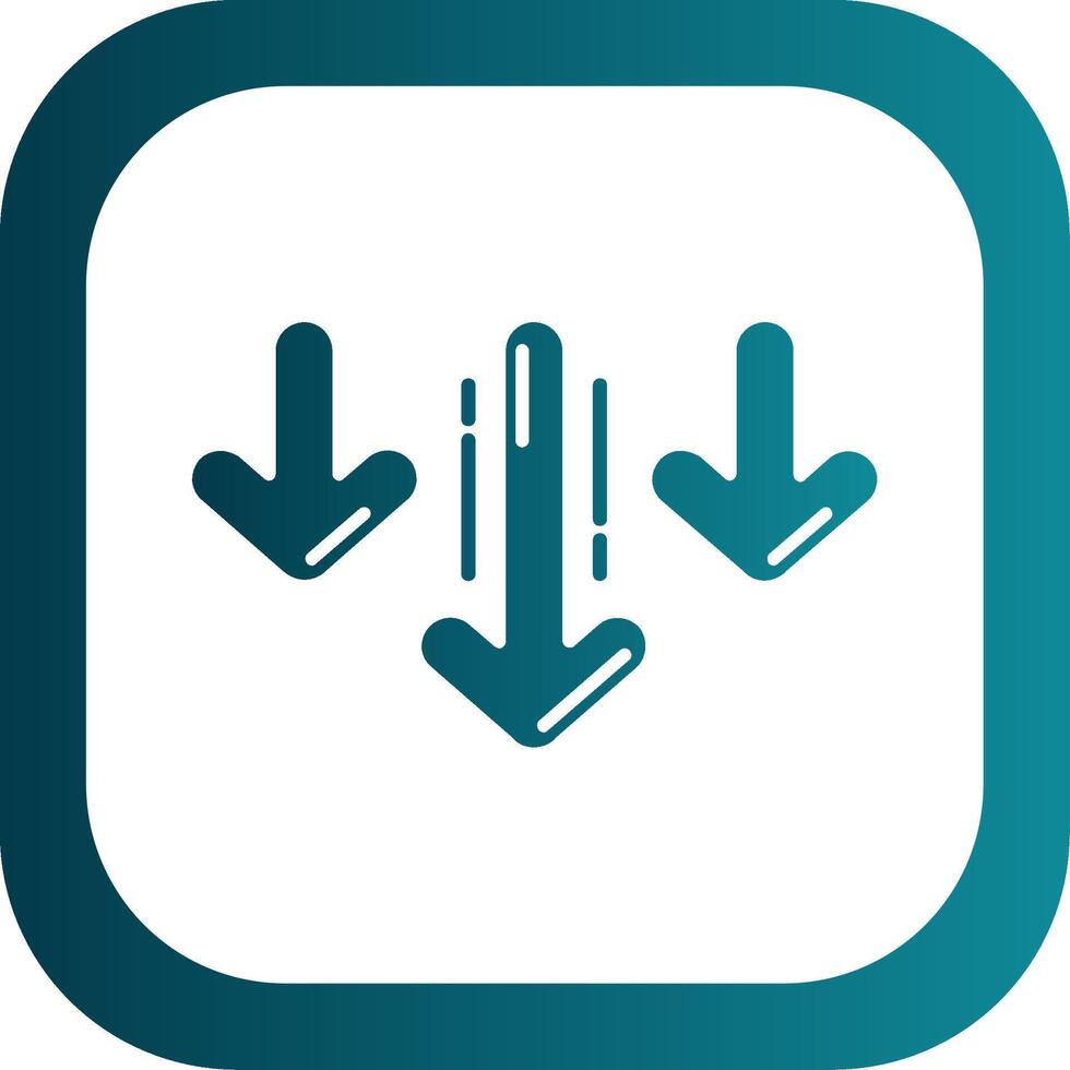 Decrease Glyph Gradient Round Corner Icon 41677878 Vector Art at Vecteezy