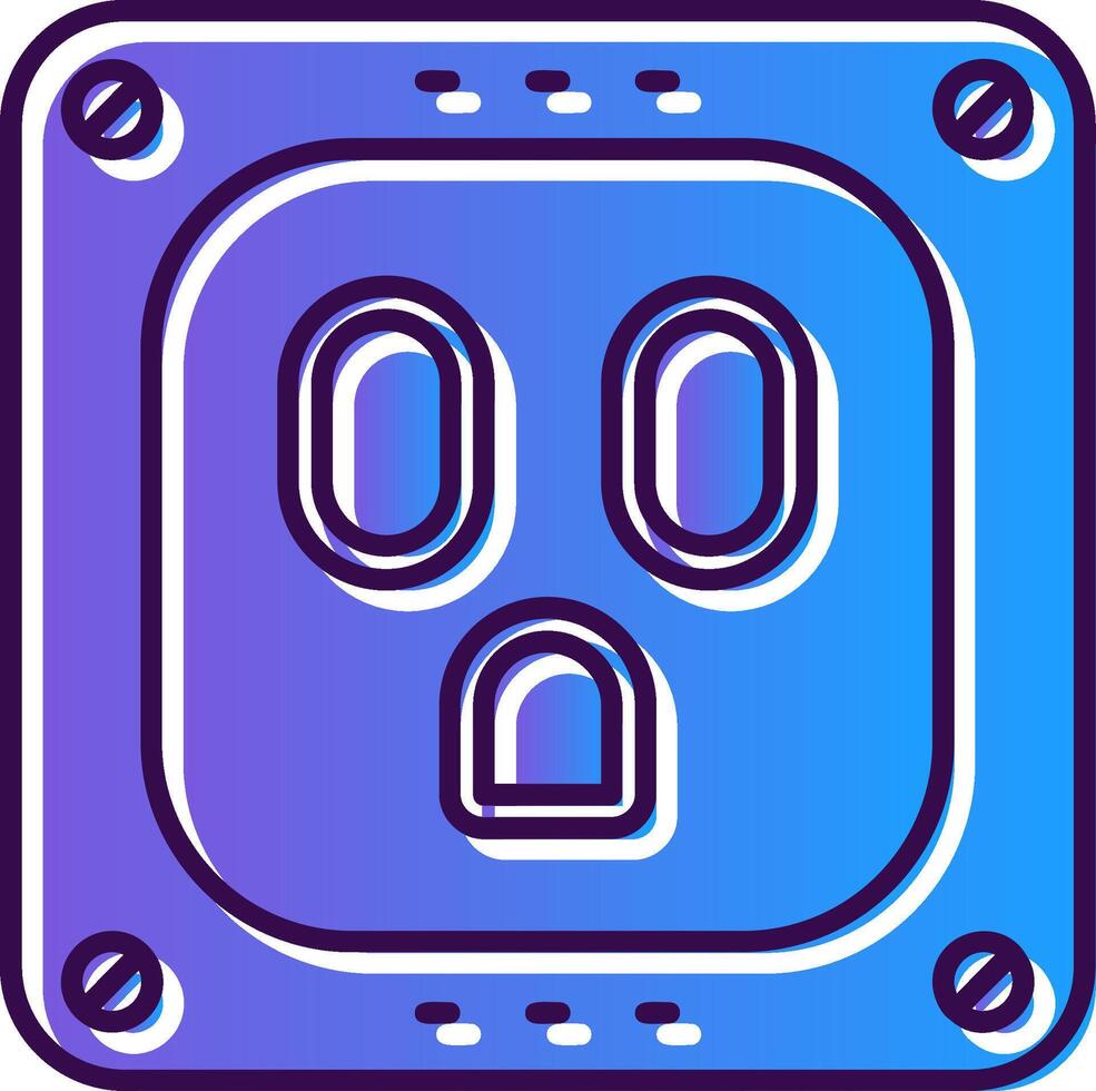 Socket Gradient Filled Icon 41680149 Vector Art at Vecteezy