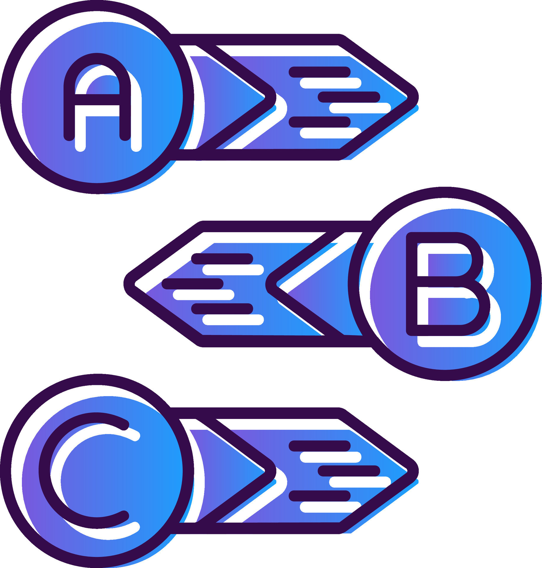 Diagram Gradient Filled Icon 41682251 Vector Art at Vecteezy