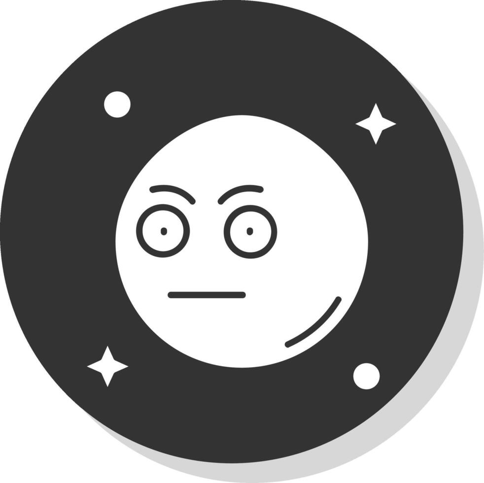 Embarrassed Glyph Grey Circle Icon 41683418 Vector Art At Vecteezy