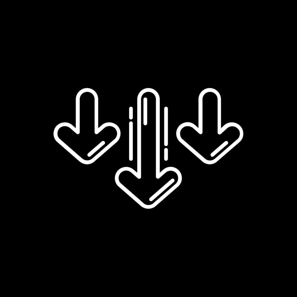 Decrease Line Inverted Icon 41686353 Vector Art at Vecteezy