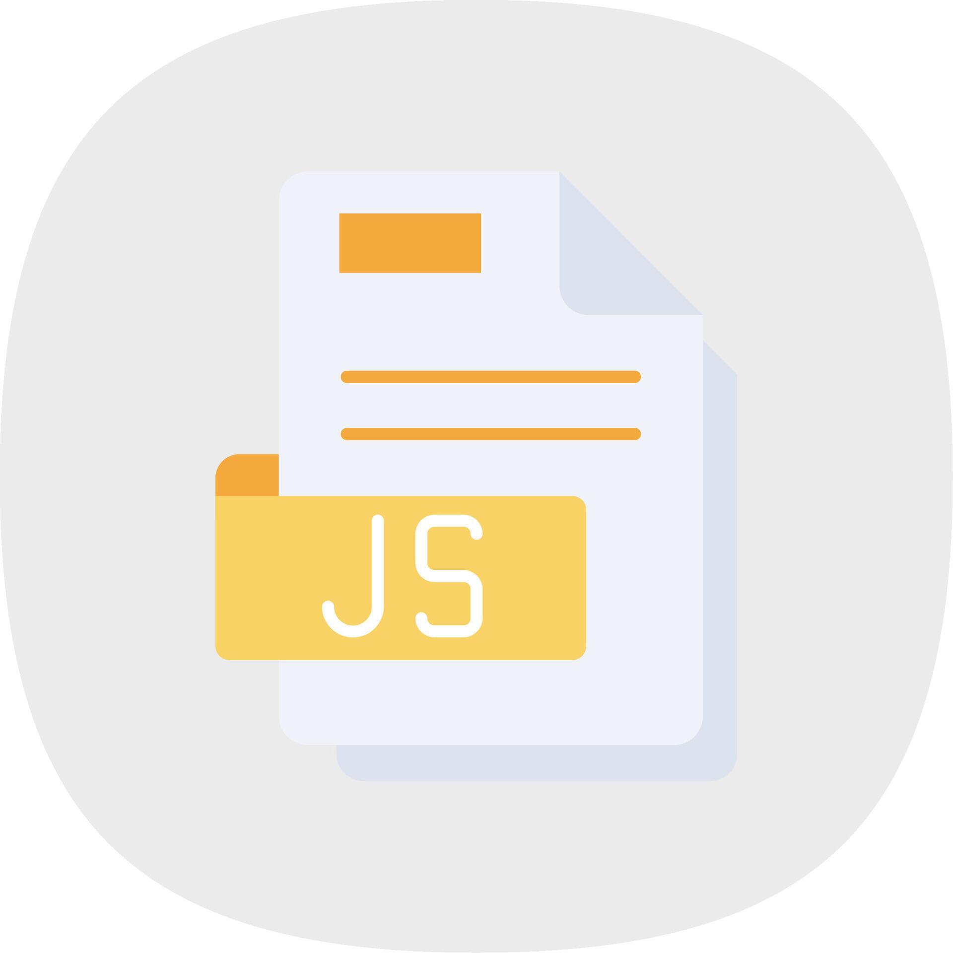 Js Flat Curve Icon 41686713 Vector Art at Vecteezy