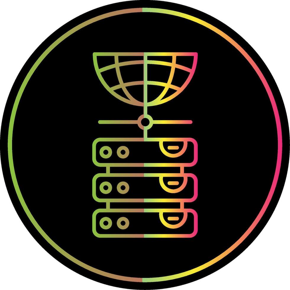 Database Line Gradient Due Color Icon 41688956 Vector Art At Vecteezy