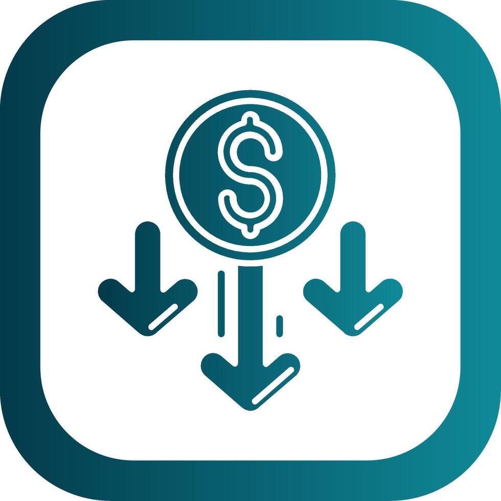 Decrease Glyph Gradient Round Corner Icon 41690343 Vector Art at Vecteezy