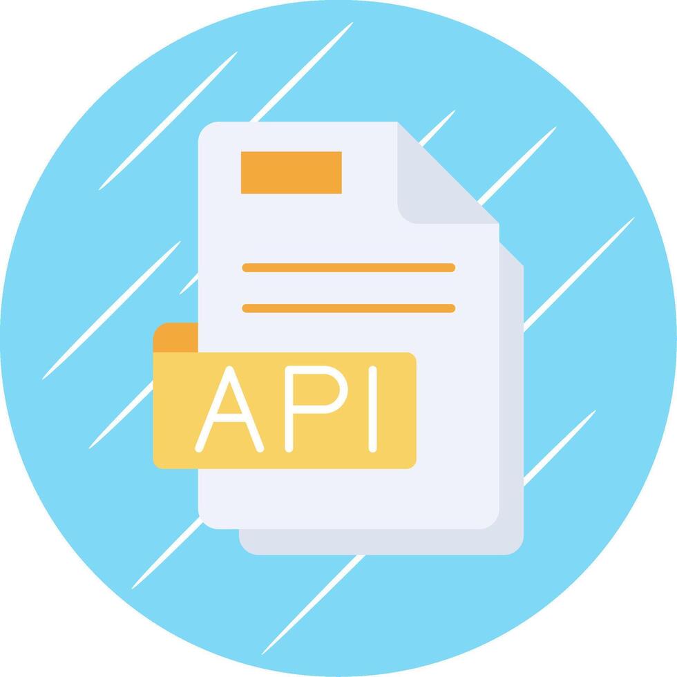Api Flat Blue Circle Icon 41690724 Vector Art at Vecteezy