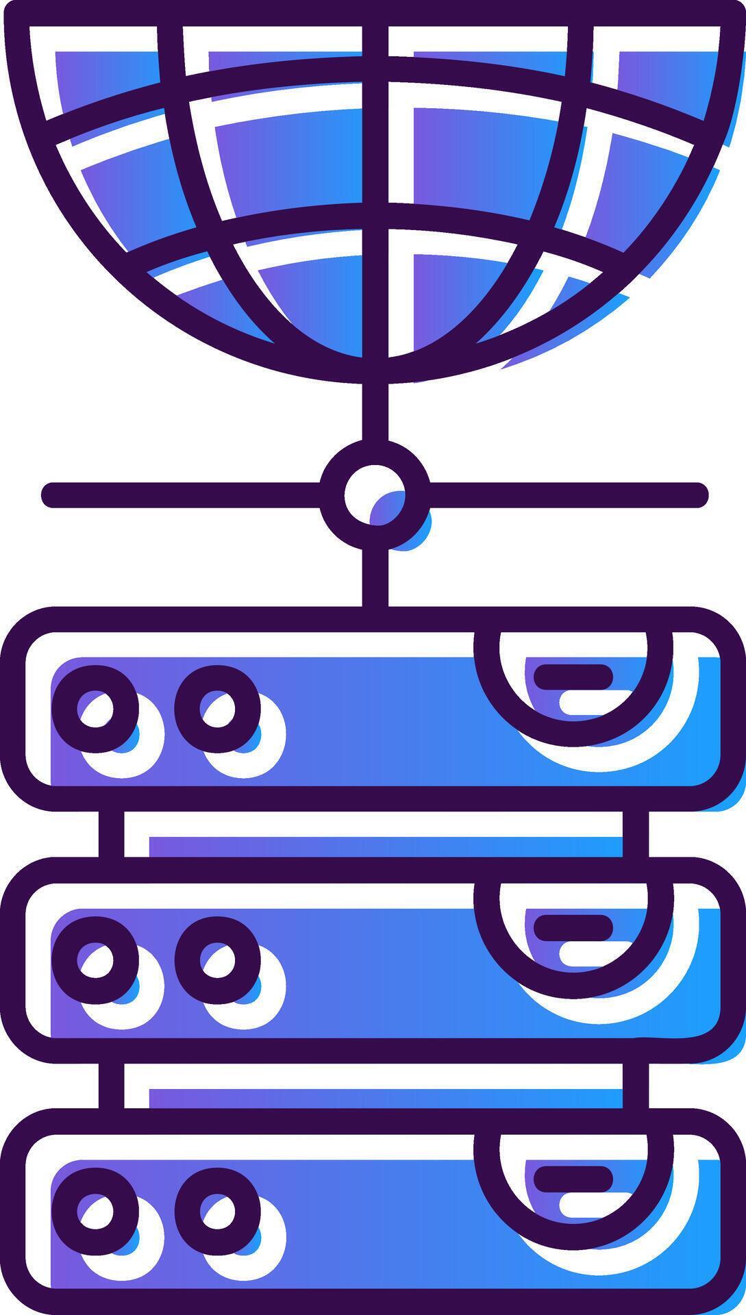 Database Gradient Filled Icon 41690893 Vector Art at Vecteezy