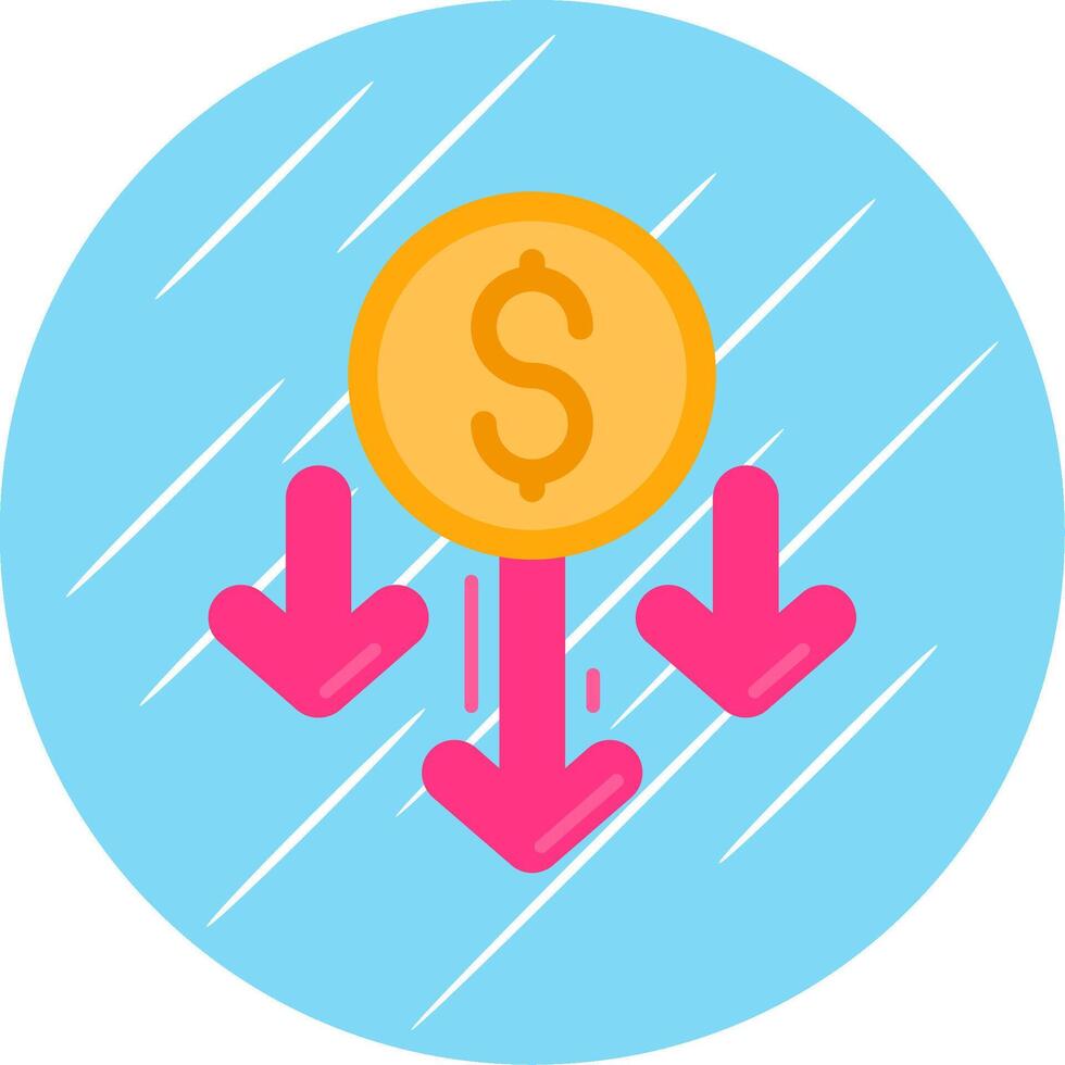 Decrease Flat Blue Circle Icon 41690931 Vector Art at Vecteezy