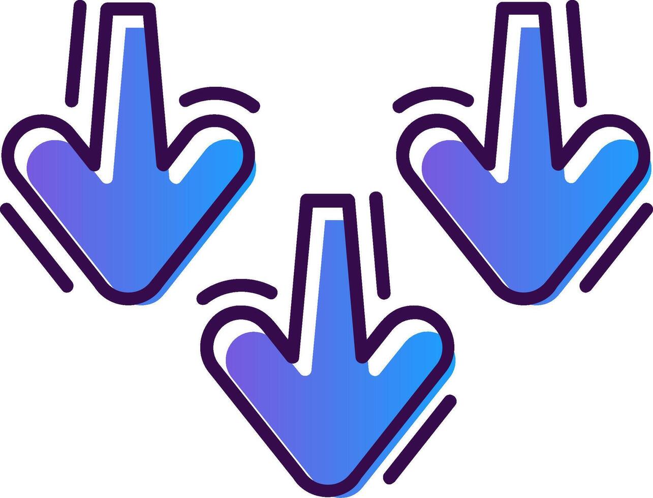 Decrease Gradient Filled Icon 41691565 Vector Art at Vecteezy