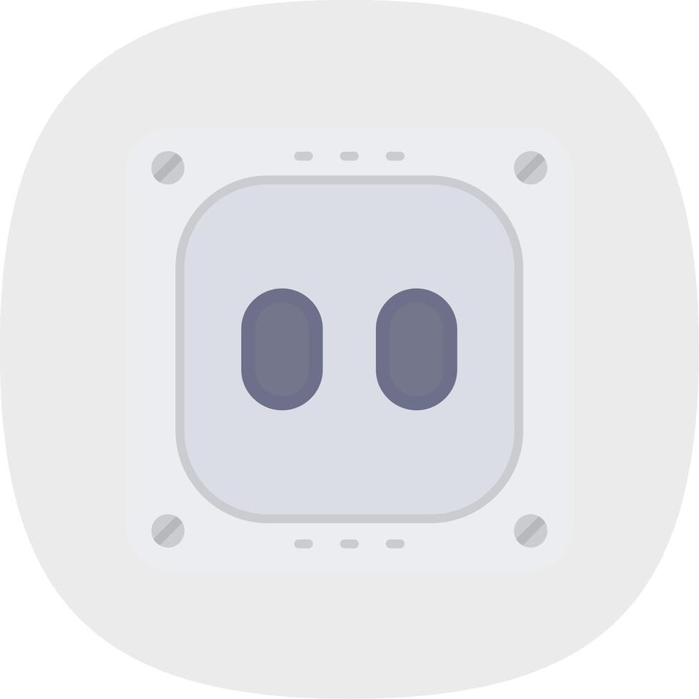 Socket Flat Curve Icon 41692981 Vector Art at Vecteezy