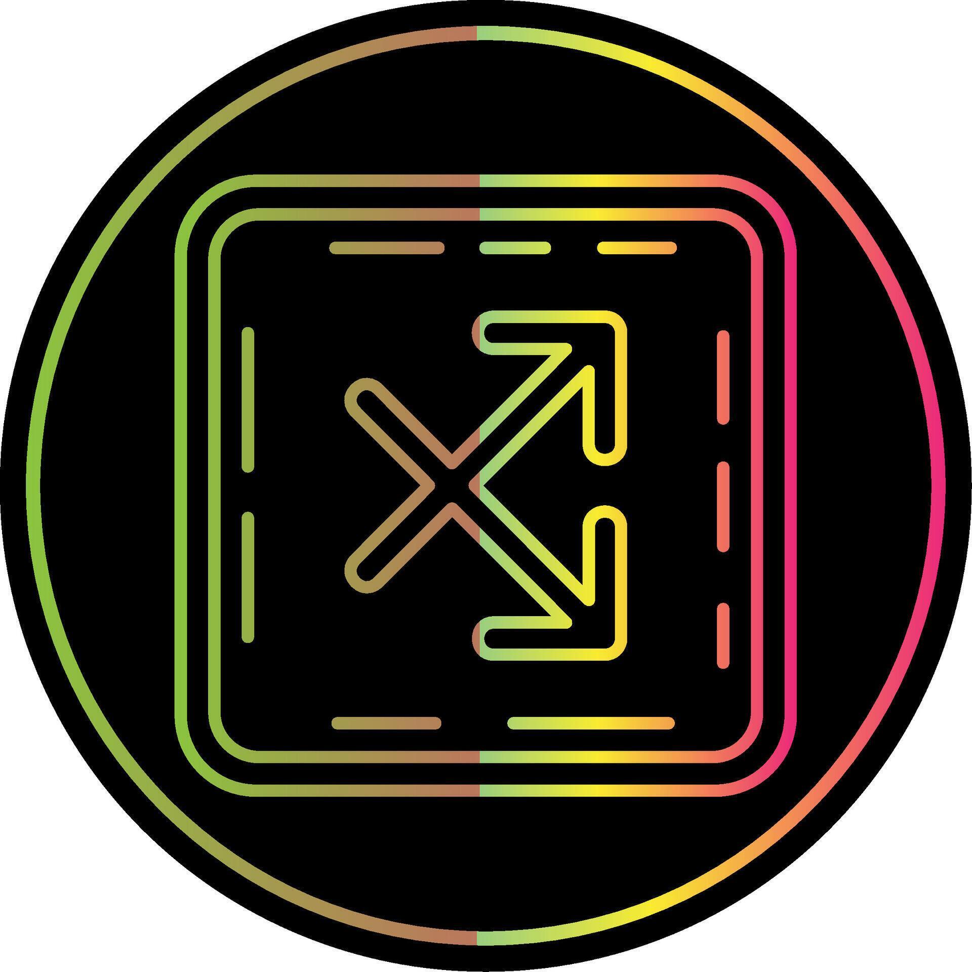 Intersect Line Gradient Due Color Icon 41694873 Vector Art At Vecteezy