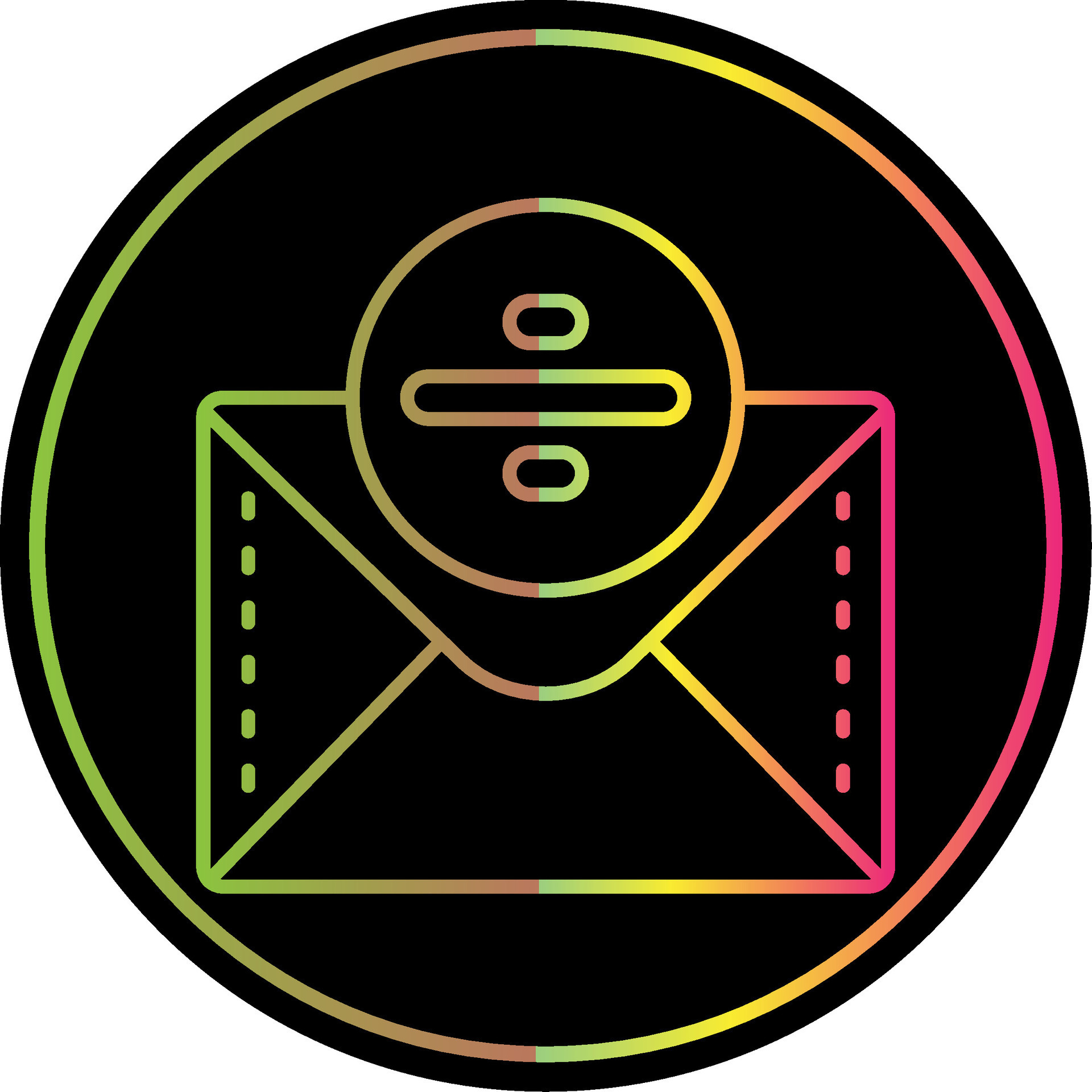 Divide Line Gradient Due Color Icon 41695172 Vector Art At Vecteezy