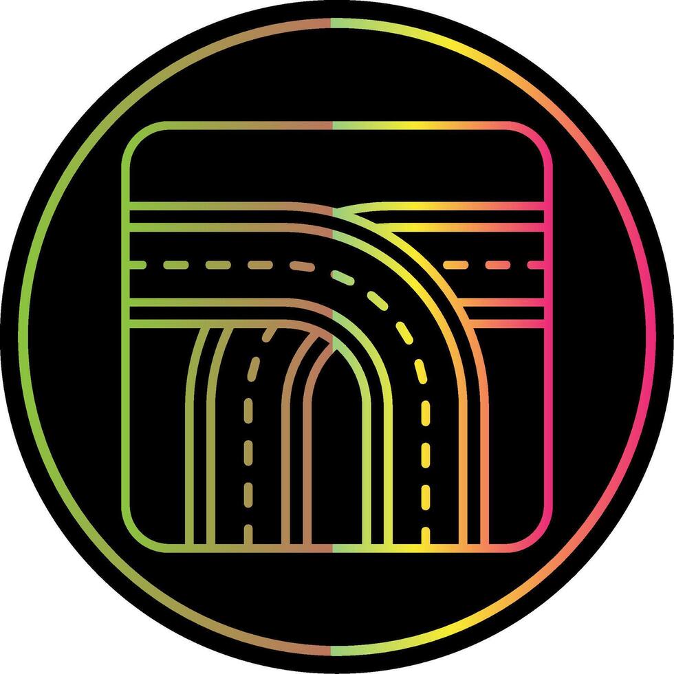 Crossing Line Gradient Due Color Icon 41695614 Vector Art At Vecteezy