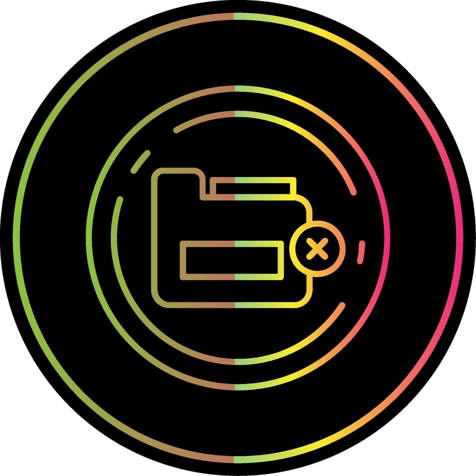 Delete Line Gradient Due Color Icon 41696118 Vector Art At Vecteezy