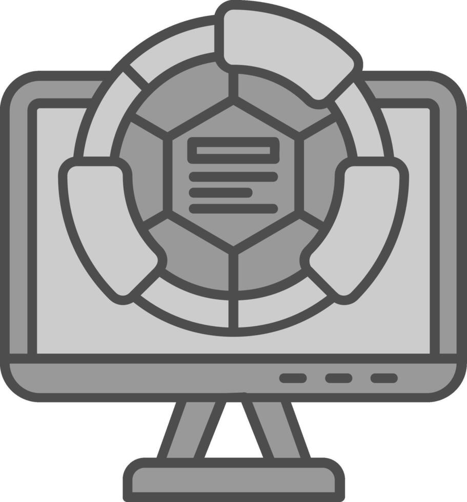 Computer Line Filled Greyscale Icon 41699615 Vector Art at Vecteezy