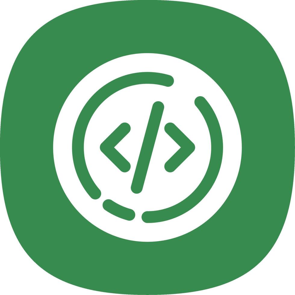 Code Glyph Curve Icon 41703946 Vector Art at Vecteezy