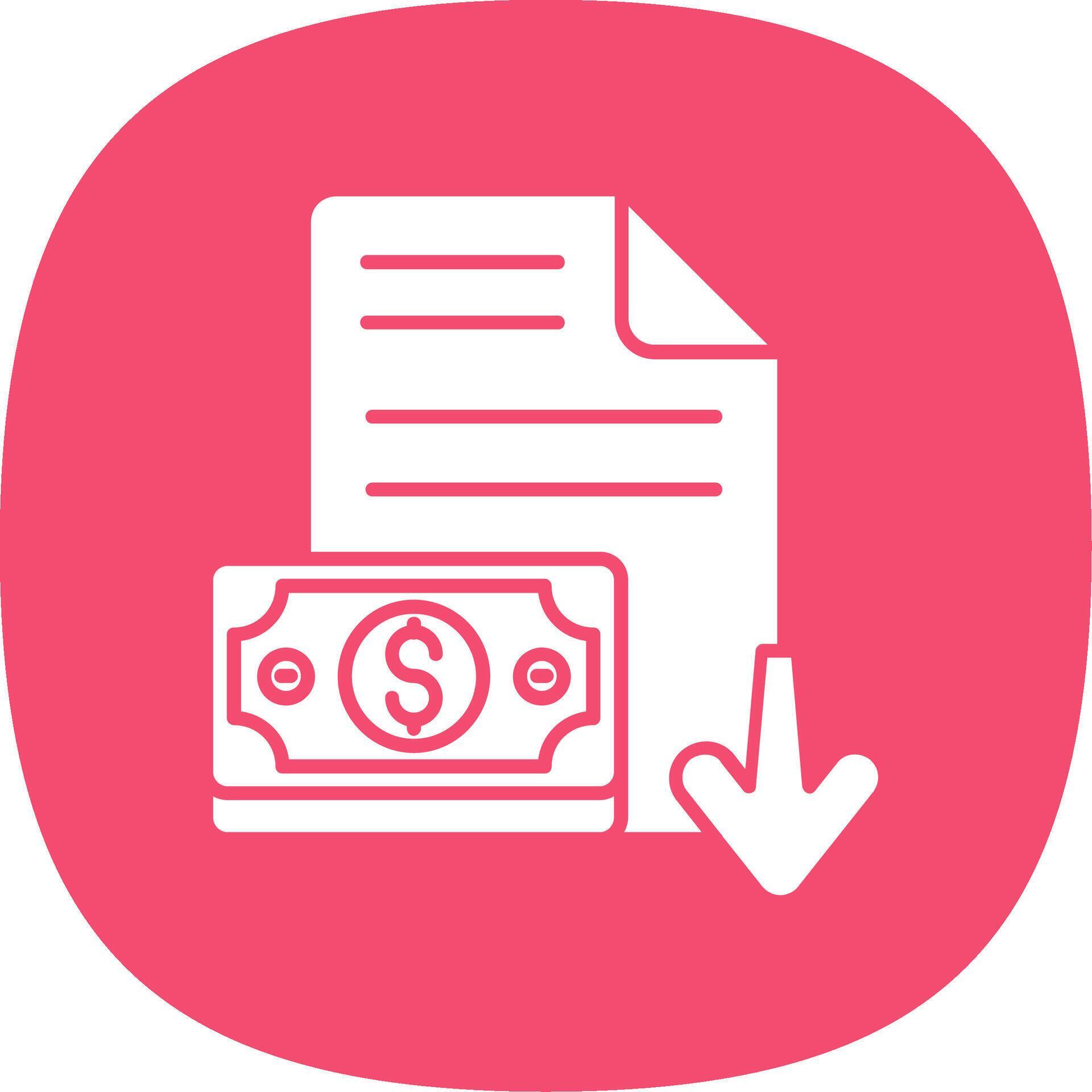 Decrease Glyph Curve Icon 41704086 Vector Art at Vecteezy