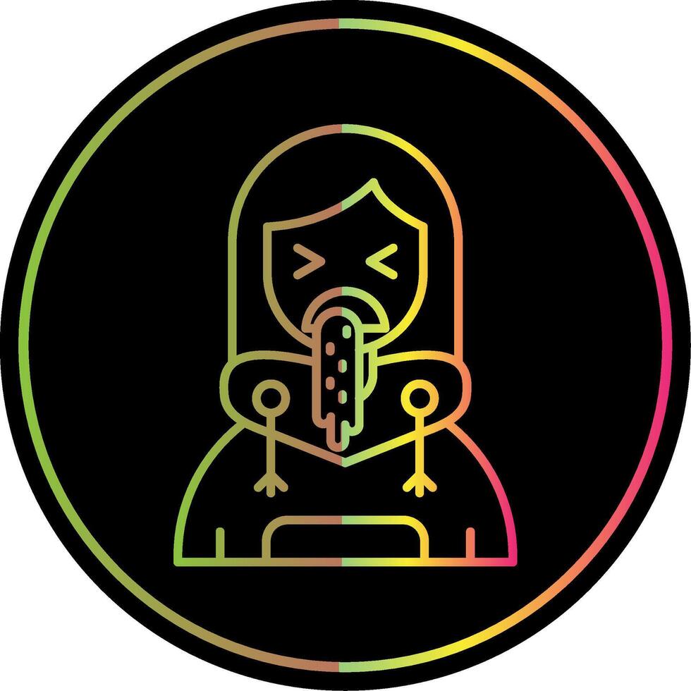Vomit Line Gradient Due Color Icon 41704125 Vector Art At Vecteezy