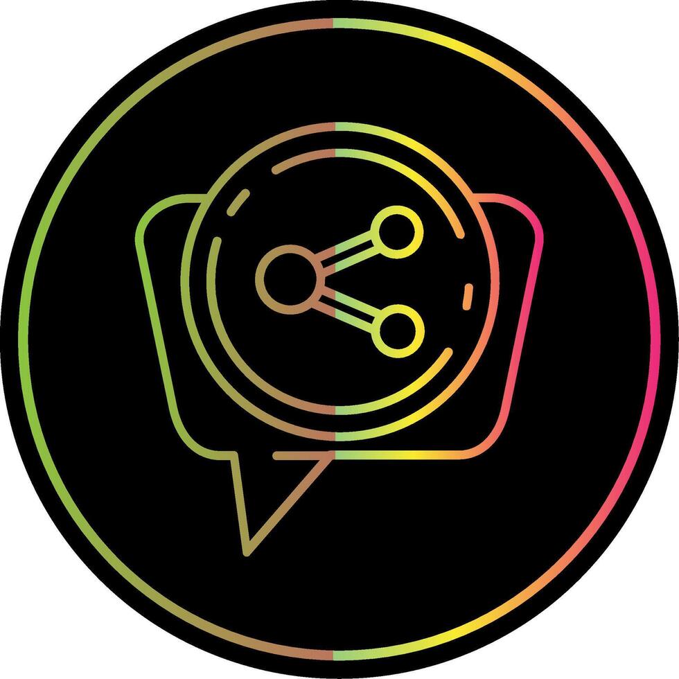 Share Line Gradient Due Color Icon 41704410 Vector Art At Vecteezy