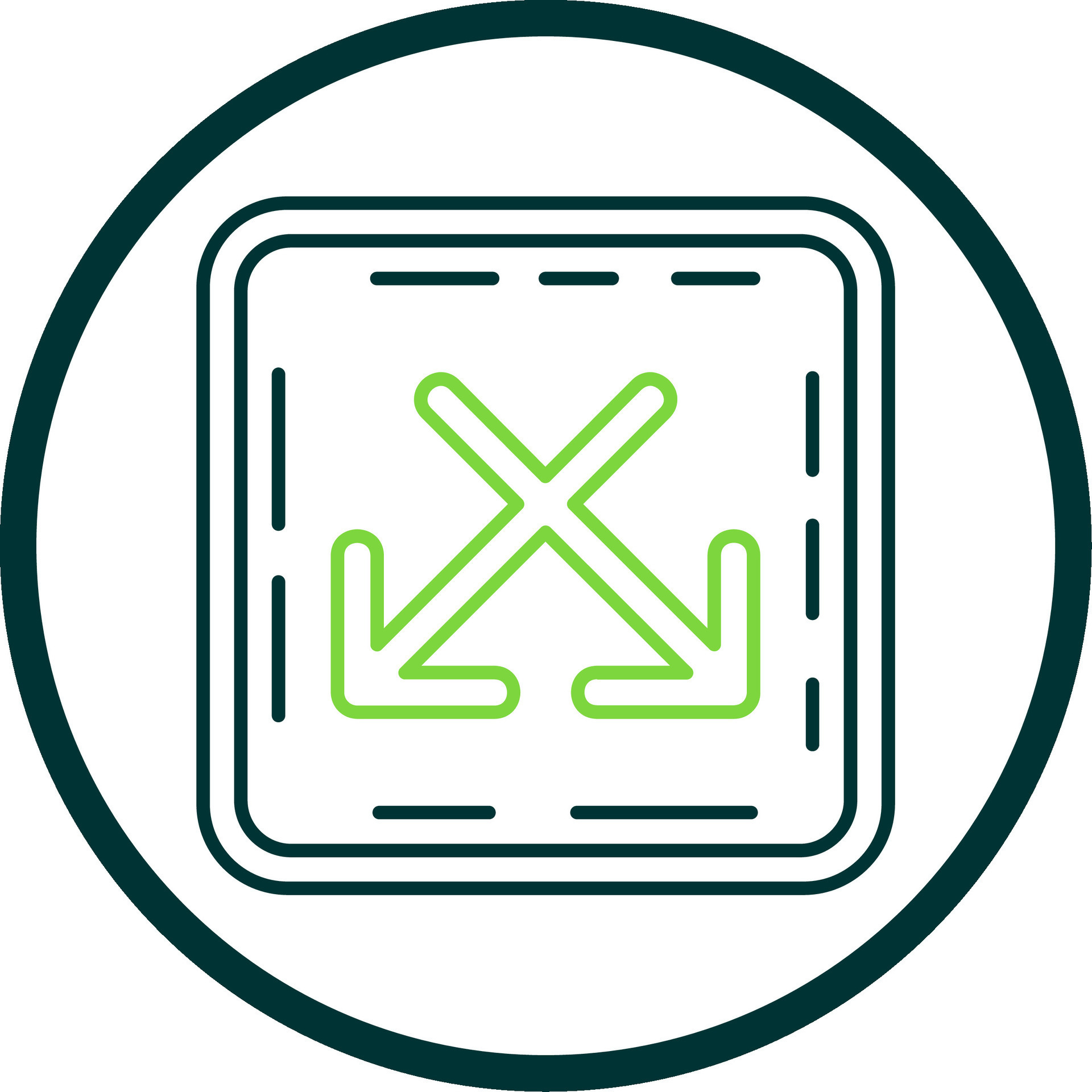 Intersect Line Circle Icon 41705013 Vector Art At Vecteezy