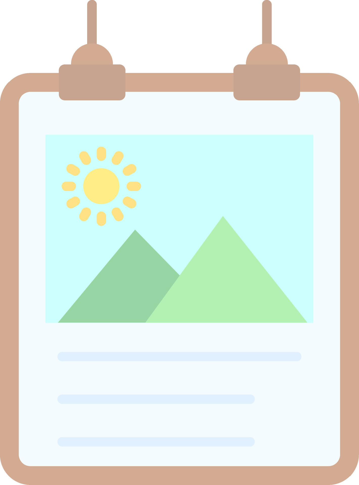 Poster Flat Light Icon 41707032 Vector Art at Vecteezy