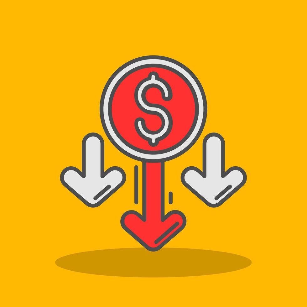 Decrease Filled Shadow Icon 41707244 Vector Art at Vecteezy