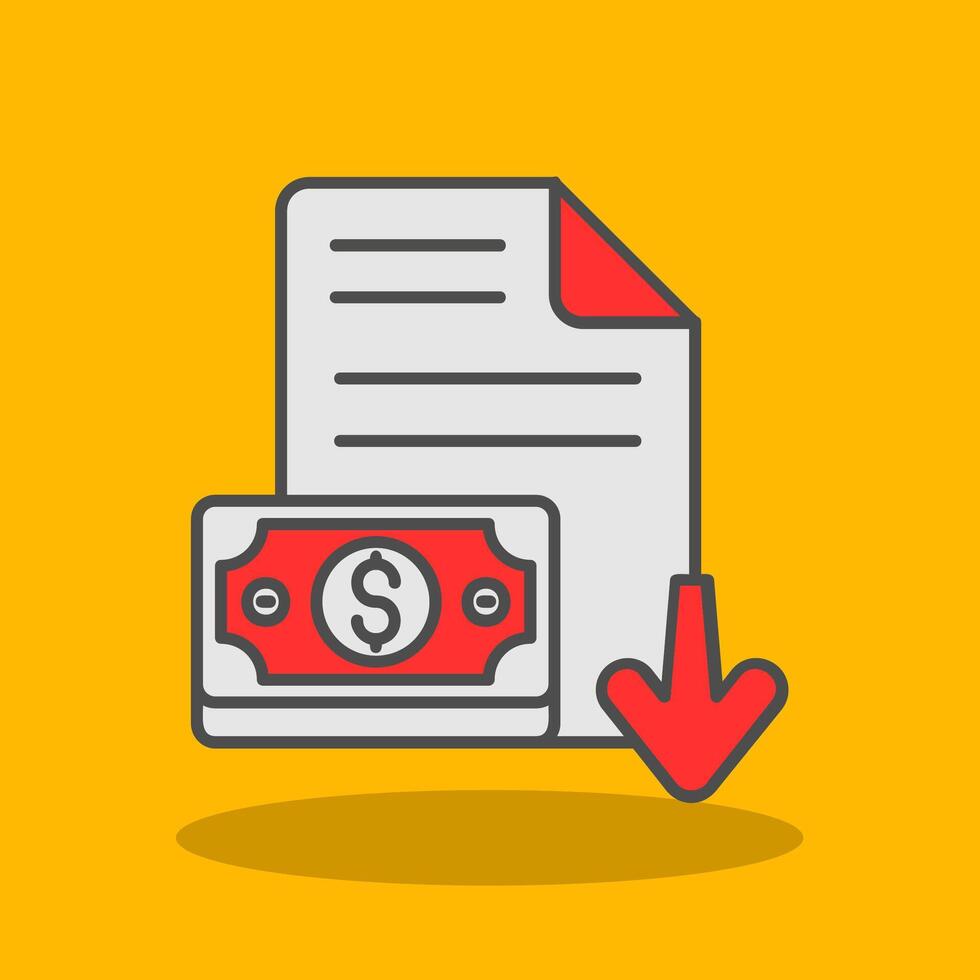 Decrease Filled Shadow Icon 41707310 Vector Art at Vecteezy