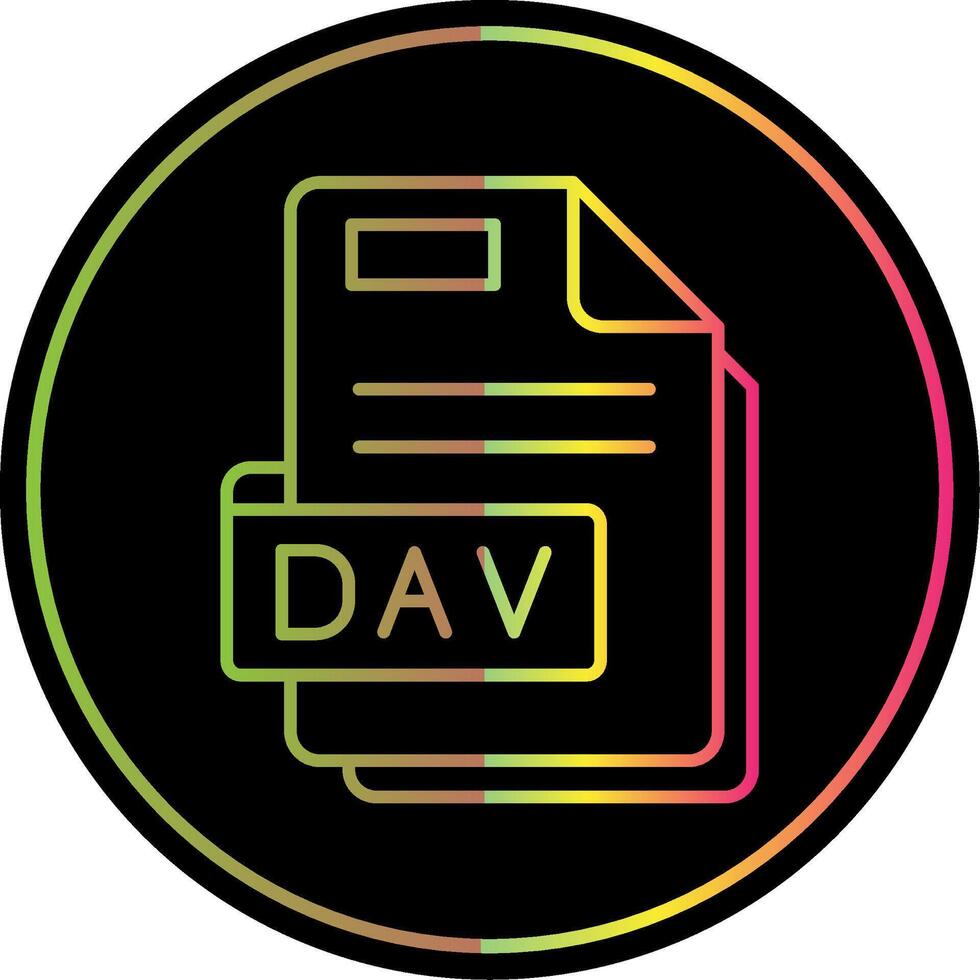 Dav Line Gradient Due Color Icon 41709498 Vector Art at Vecteezy