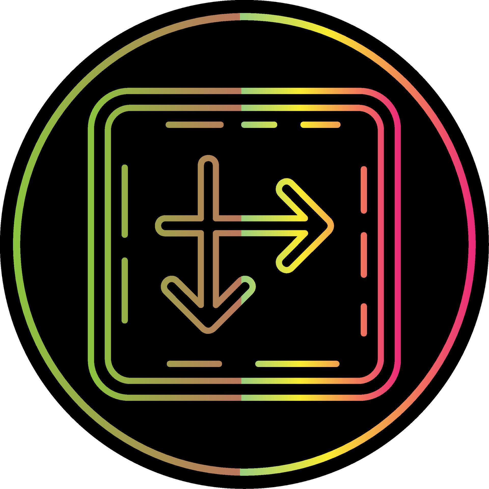 Intersect Line Gradient Due Color Icon 41710944 Vector Art At Vecteezy