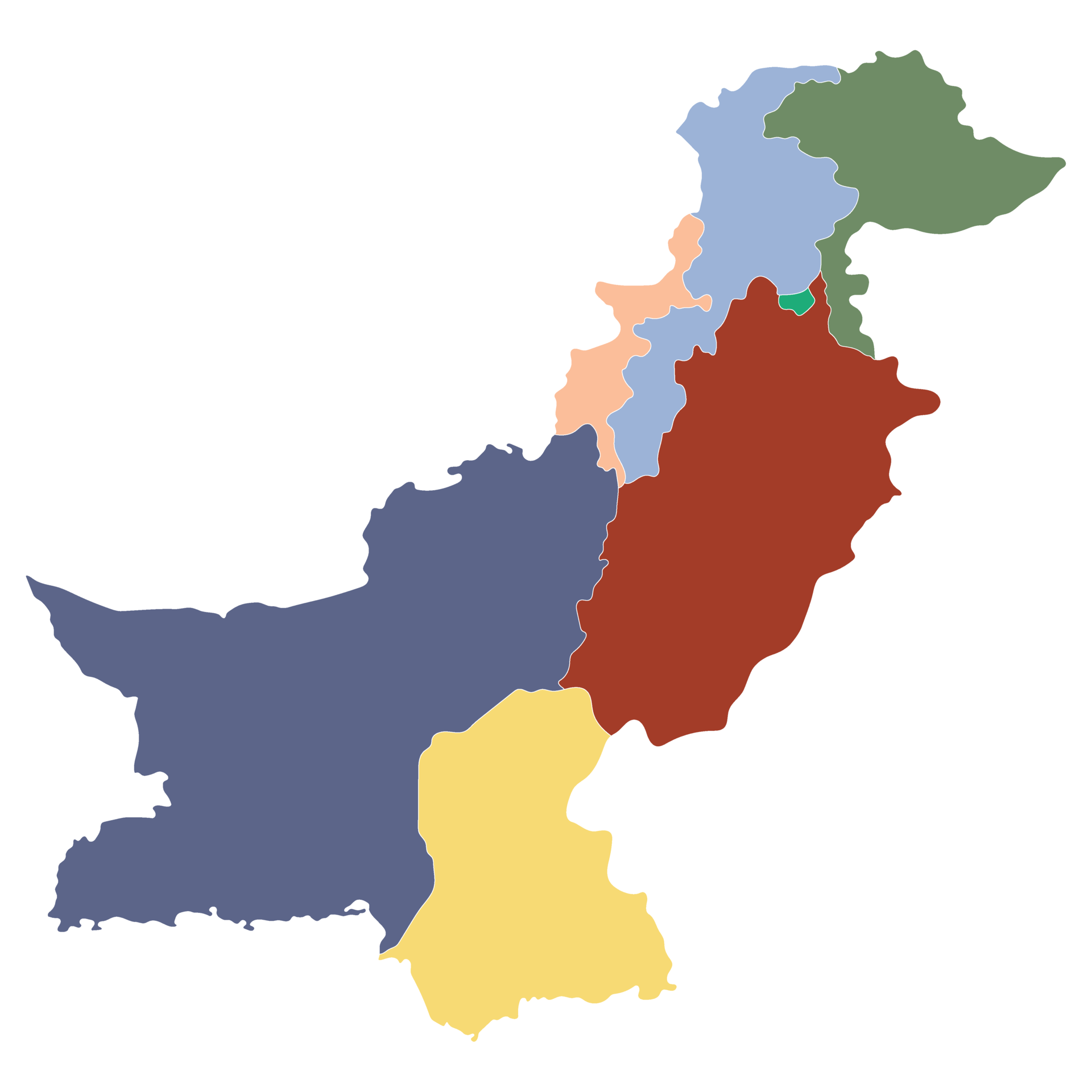 Pakistan map. Map of Pakistan in administrative provinces in multicolor ... Pakistan map. Map of Pakistan in administrative provinces in multicolor ...