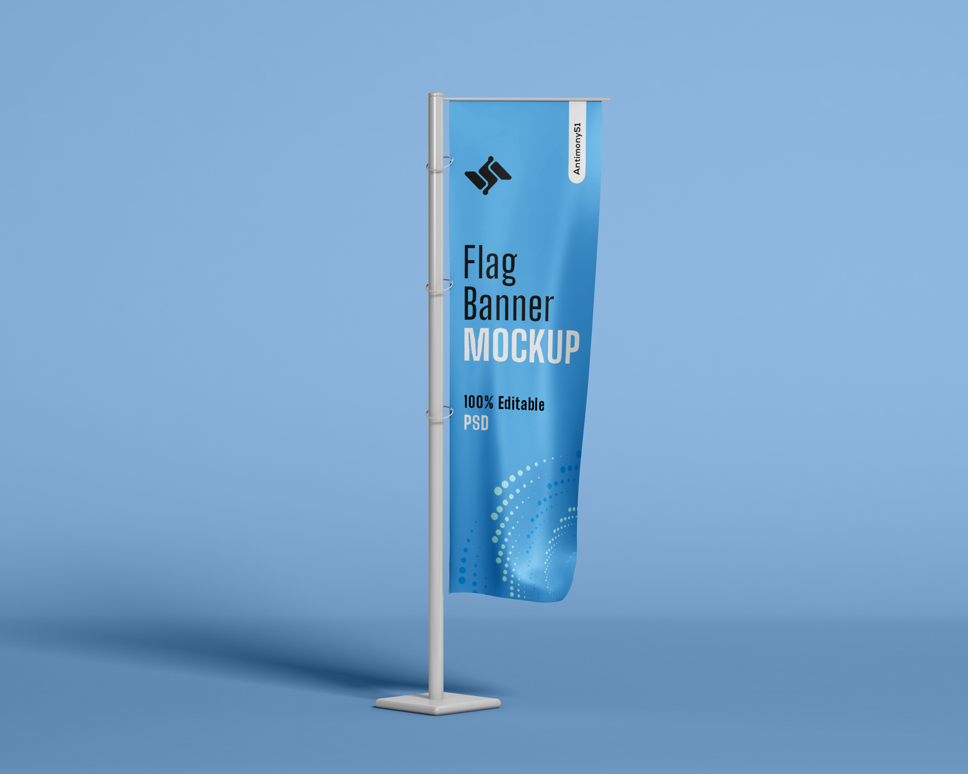 flag banner mockup psd 41716454 PSD