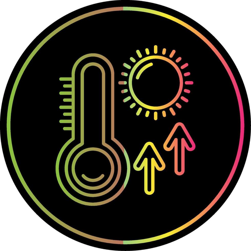 Thermometer Line Gradient Due Color Icon 41717839 Vector Art At Vecteezy