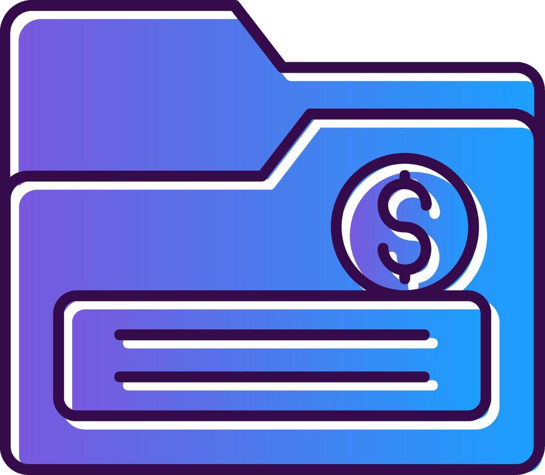 Files Gradient Filled Icon 41718618 Vector Art at Vecteezy