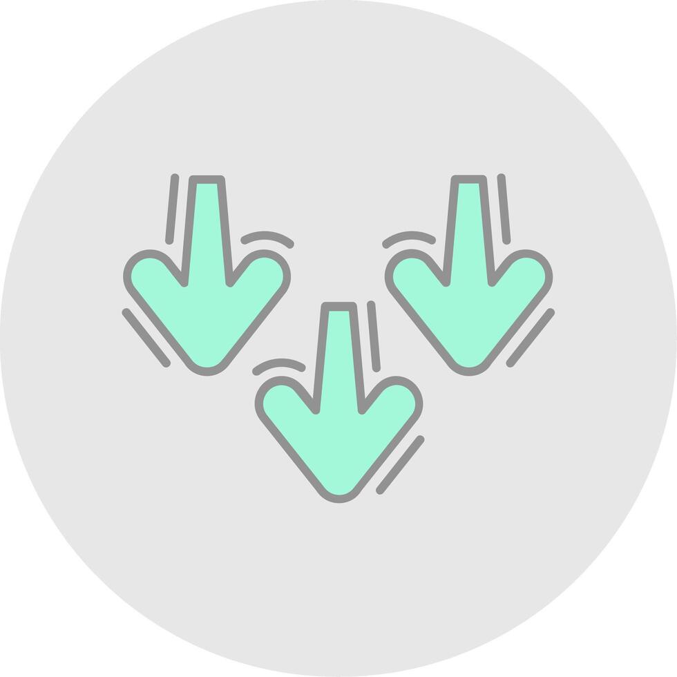 Decrease Line Filled Light Circle Icon 41718930 Vector Art at Vecteezy