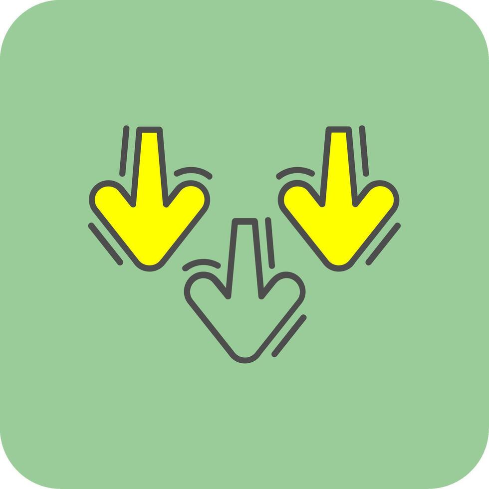 Decrease Filled Yellow Icon 41718942 Vector Art at Vecteezy